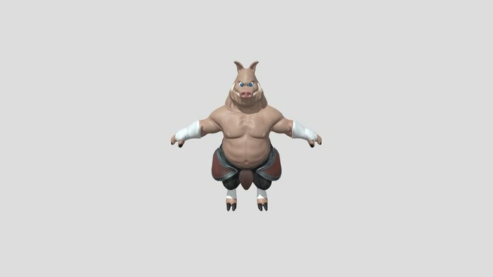 ArtStation - Pig Warrior Model | Game Assets