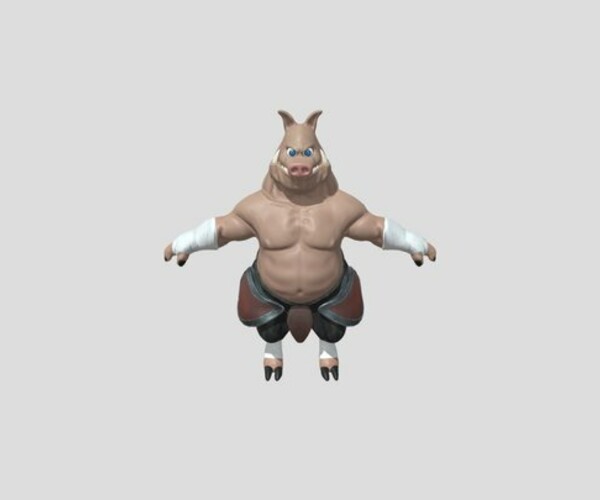 ArtStation - Pig Warrior Model | Game Assets