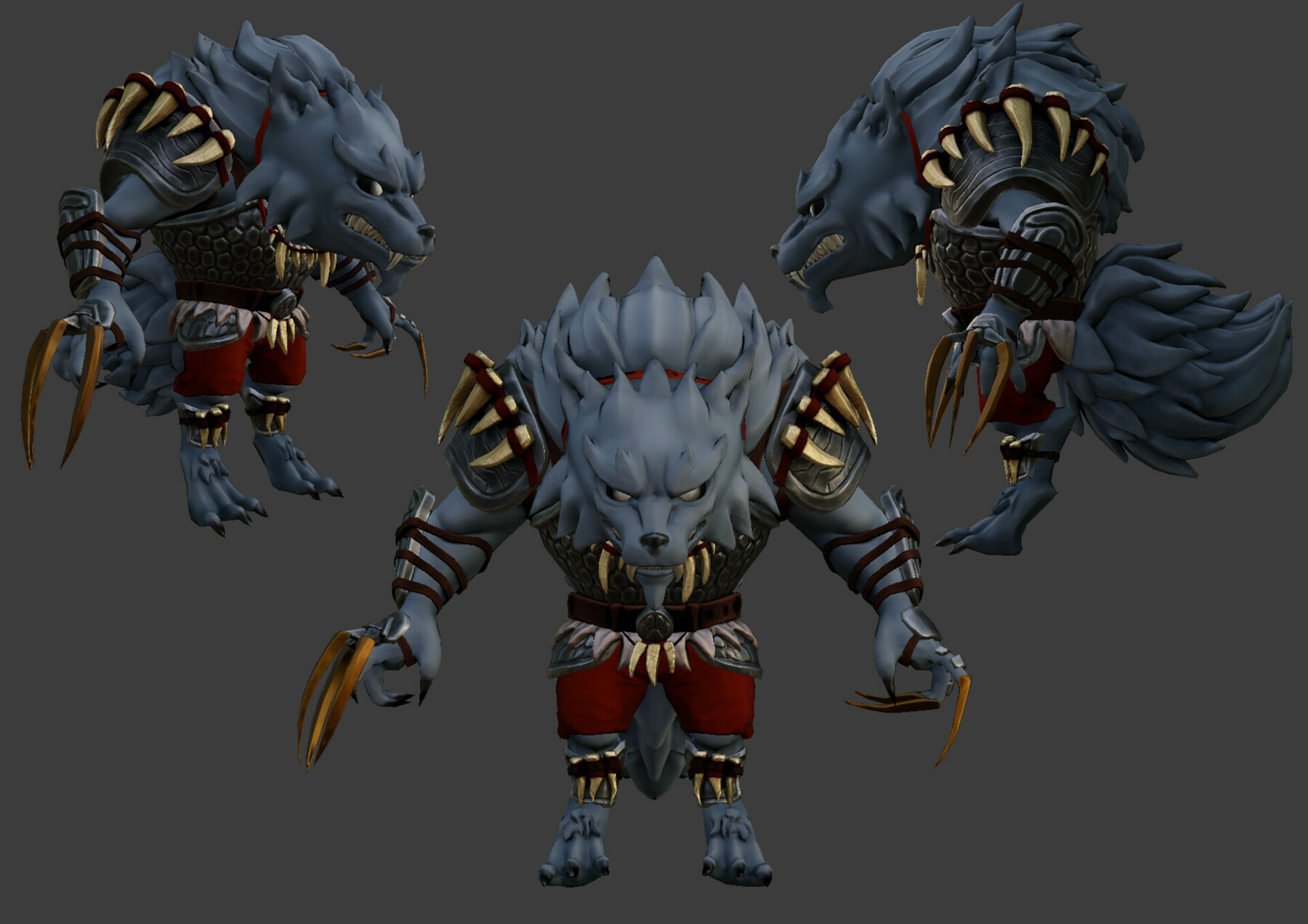 ArtStation - Werewolf model | Game Assets