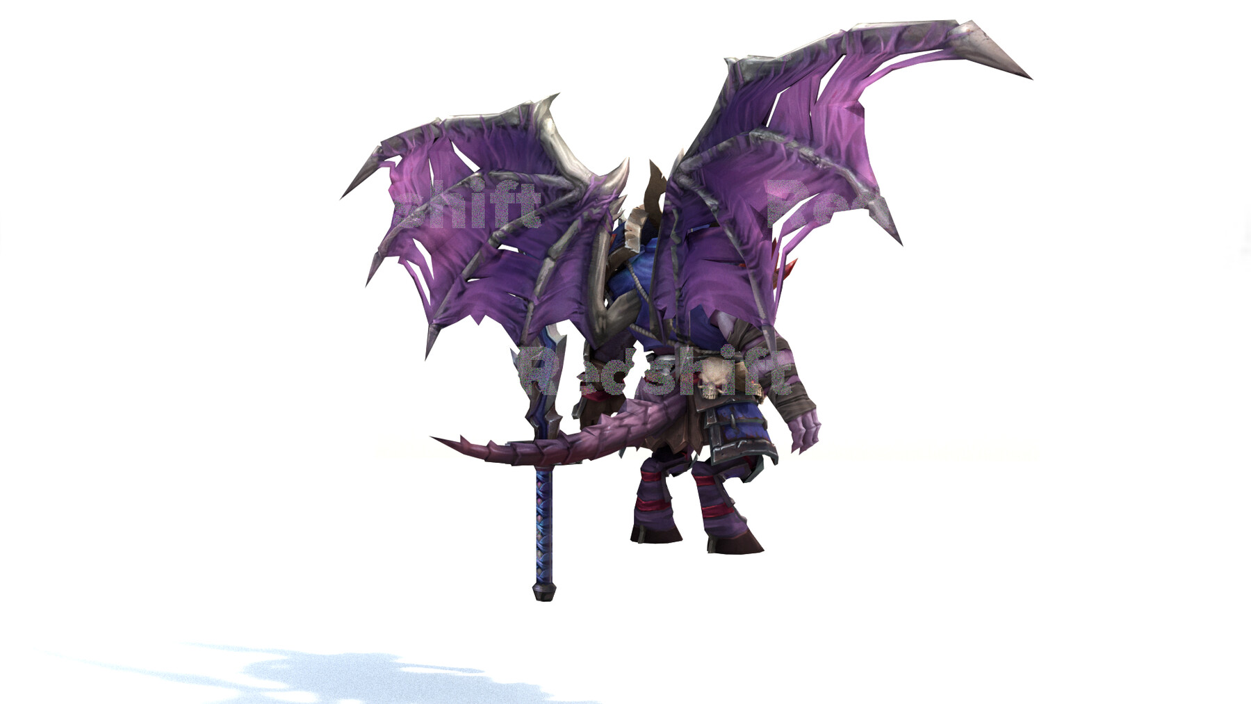 ArtStation - Zombie ghost long bone flying wing armour, hand blade epee ...