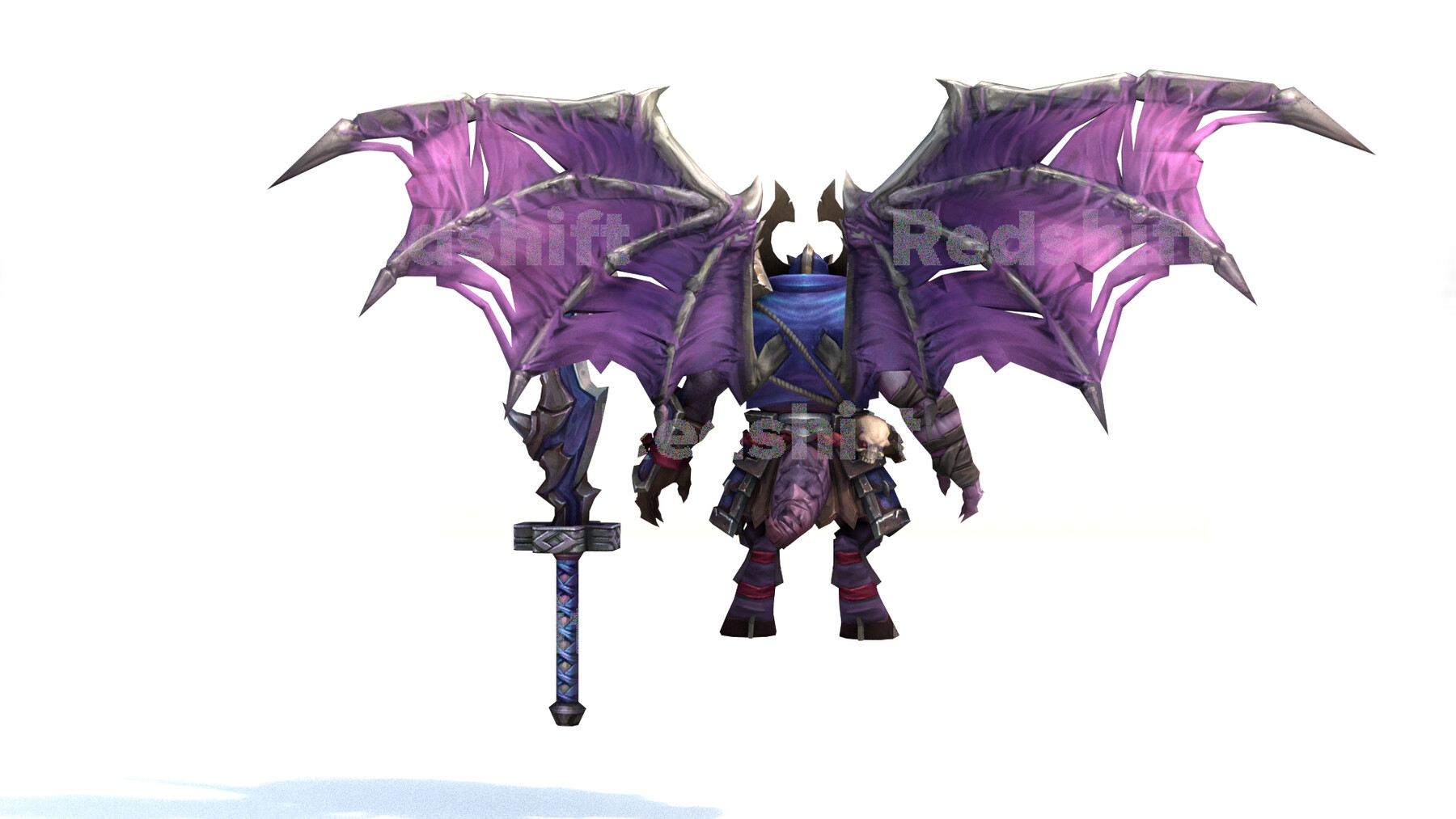 ArtStation - Zombie ghost long bone flying wing armour, hand blade epee ...