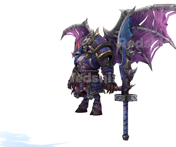 ArtStation - Zombie ghost long bone flying wing armour, hand blade epee ...