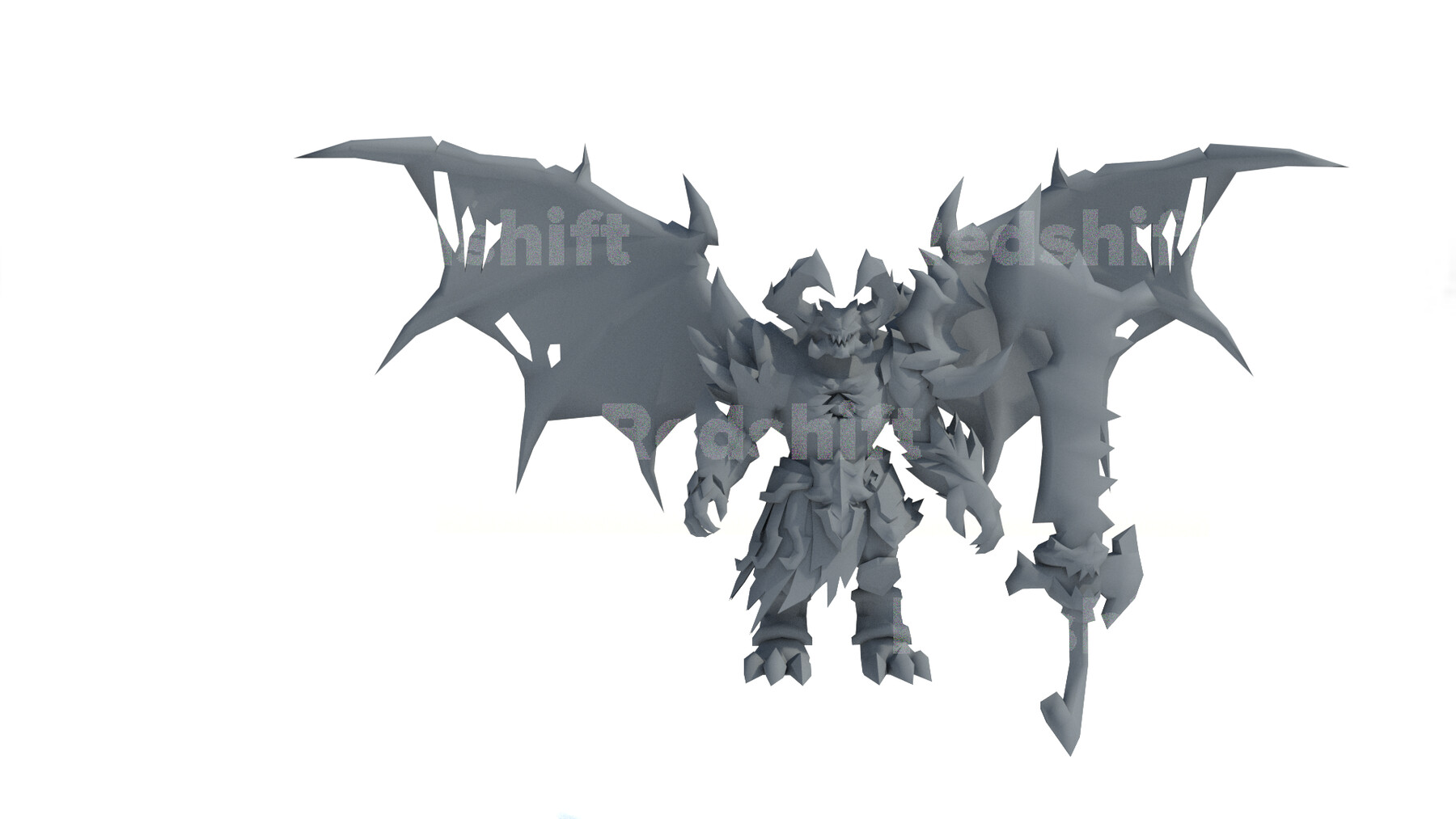 ArtStation - Hell demon flying rhino horn demon warrior epee black hand ...