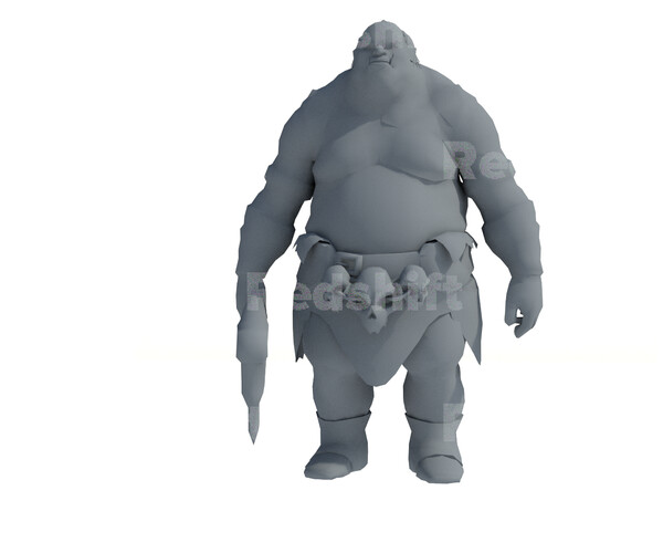ArtStation - giant ogre monster | Game Assets