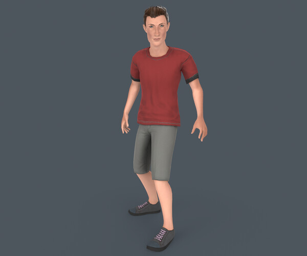 ArtStation - Tall Young Boy | Game Assets