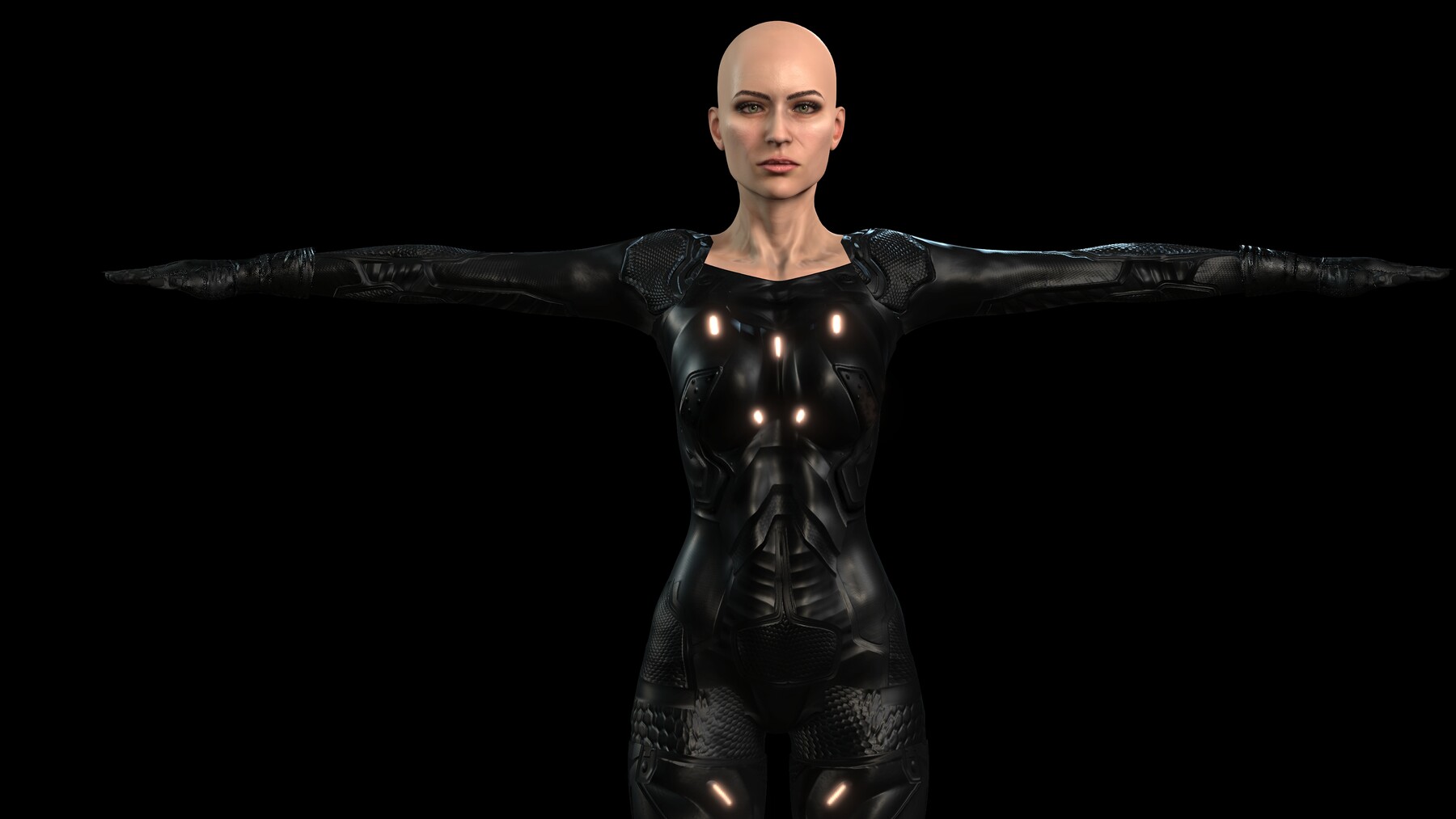 ArtStation - female cybernetic suit | Game Assets