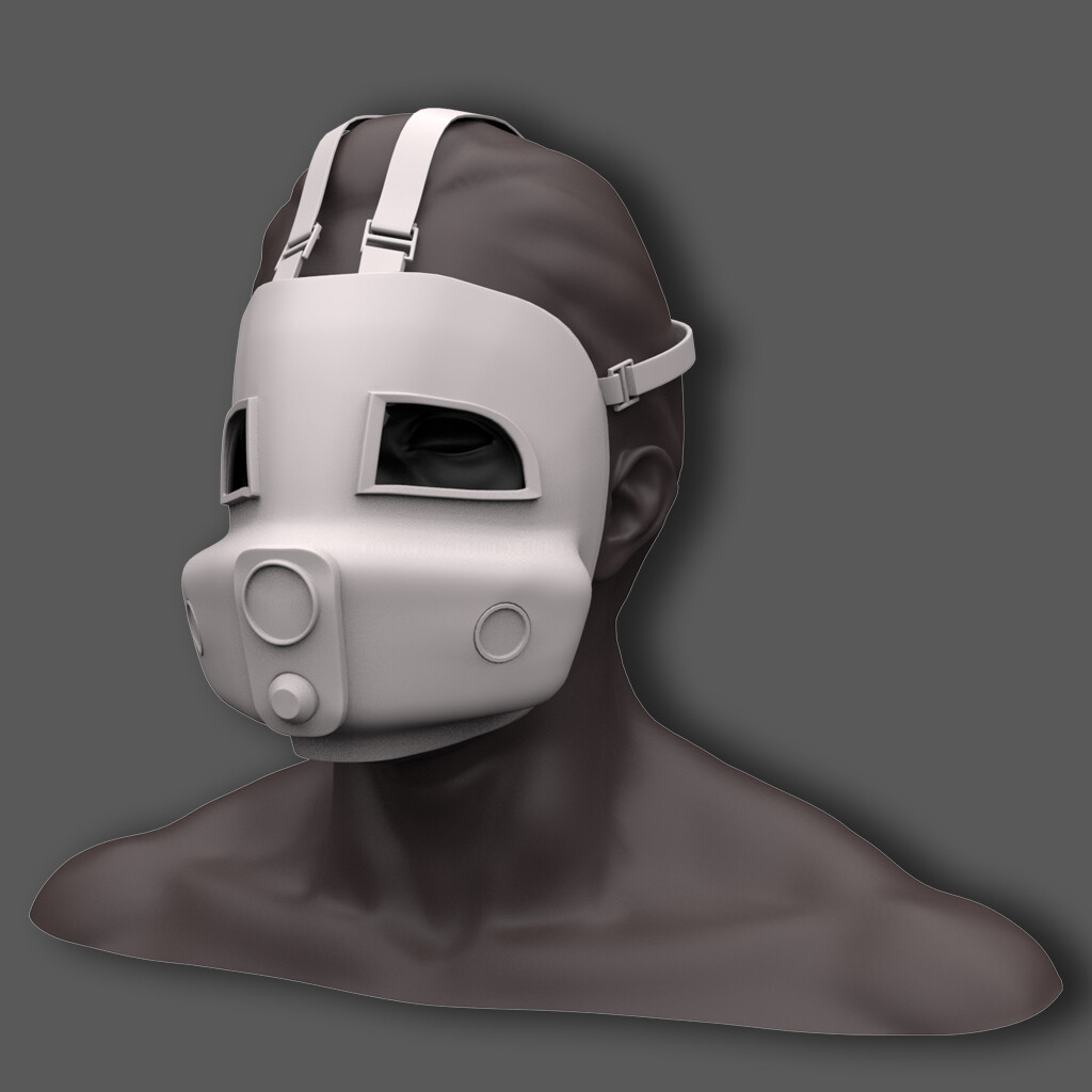 ArtStation - 14 Gas Mask Base Mesh | Resources