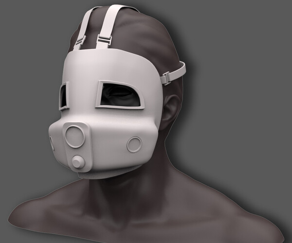 ArtStation - 14 Gas Mask Base Mesh | Resources