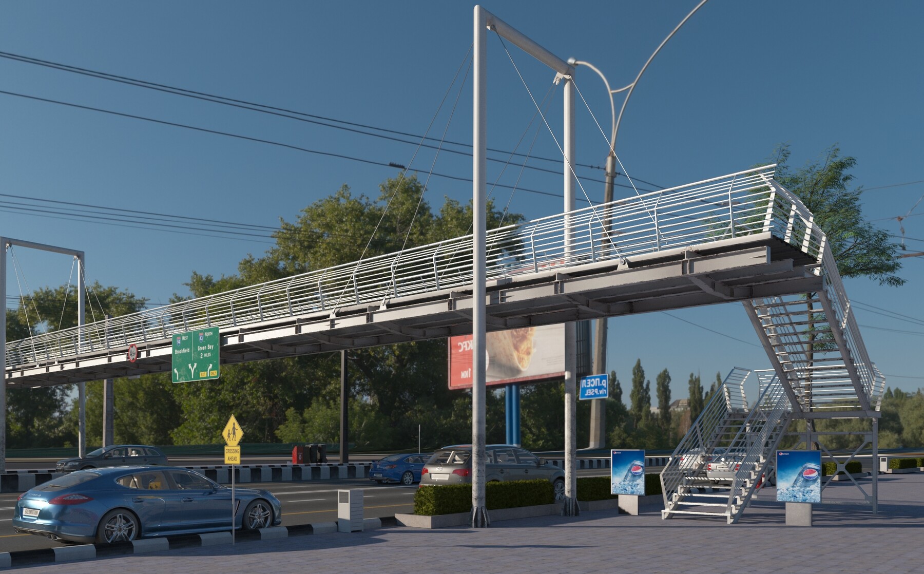ArtStation - Lowpoly Pedestrian Bridge VOL 4 | Resources