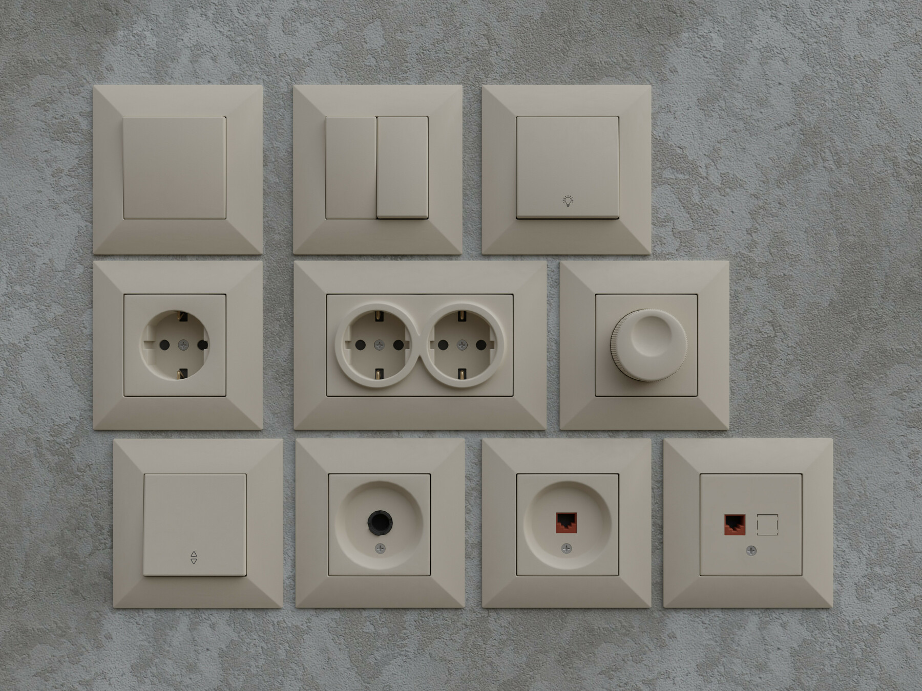 ArtStation - Luxury Electrical Switches Set 1 | Resources