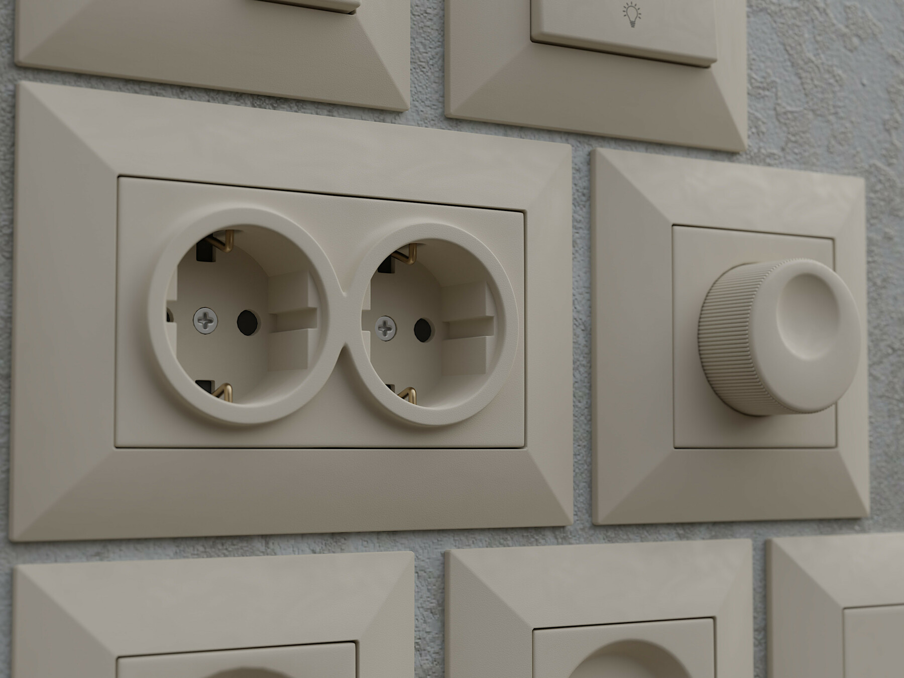 ArtStation - Luxury Electrical Switches Set 1 | Resources