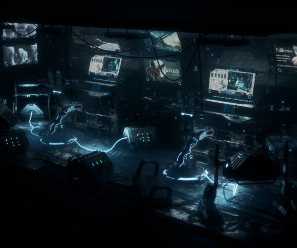 ArtStation - Sci-Fi Computer Station | Game Assets