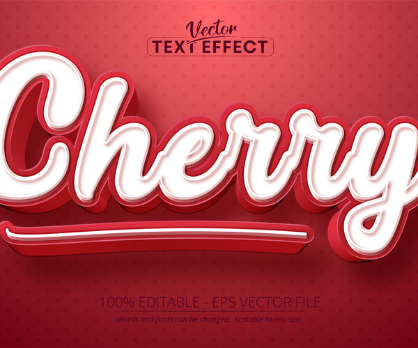 ArtStation - Cherry text effect, editable cartoon text style | Artworks ArtStation - Cherry text effect, editable cartoon text style | Artworks
