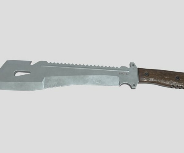 ArtStation - FREE Realistic Modern Machete with UV-unwrap Low-Poly ...