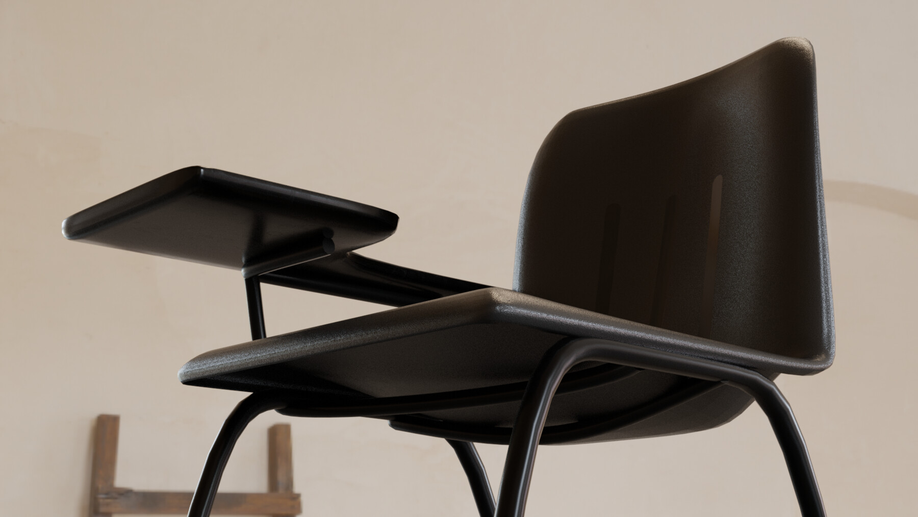 ArtStation - School Chair with Arm-rest | Game Assets