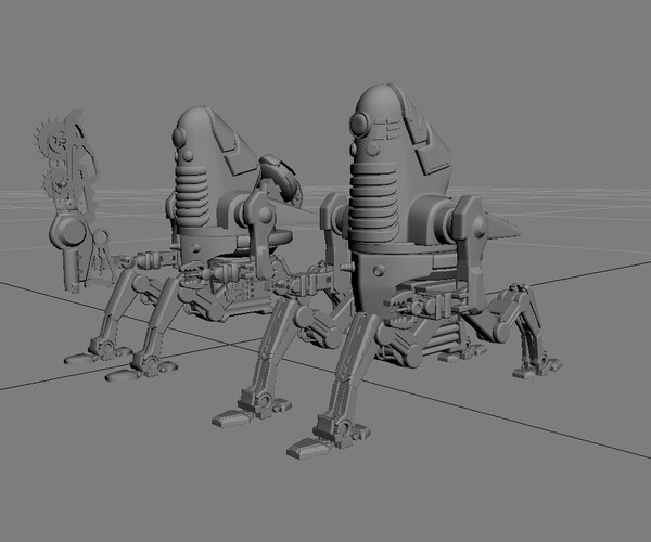 ArtStation - Diesmech dieselpunk mecha | Game Assets