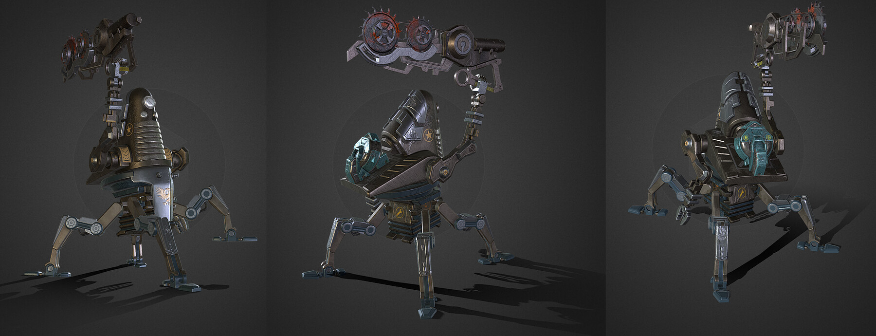 ArtStation - Diesmech dieselpunk mecha | Game Assets