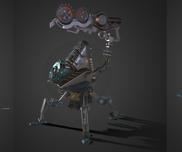 ArtStation - Diesmech dieselpunk mecha | Game Assets
