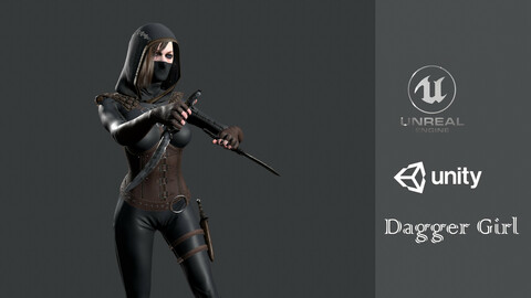 ArtStation - Dagger Girl | Game Assets