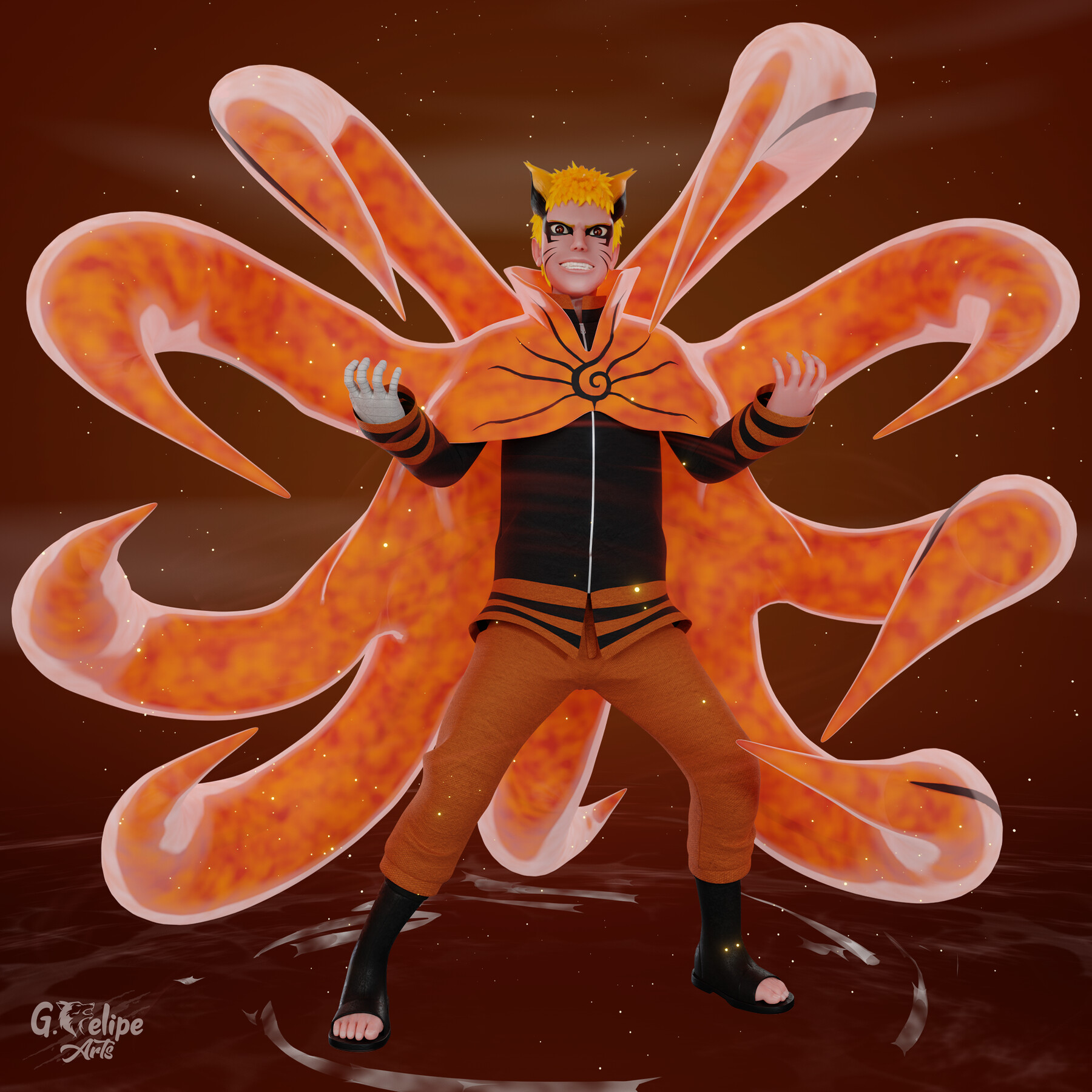 ArtStation - Naruto Baryon Mode | Resources