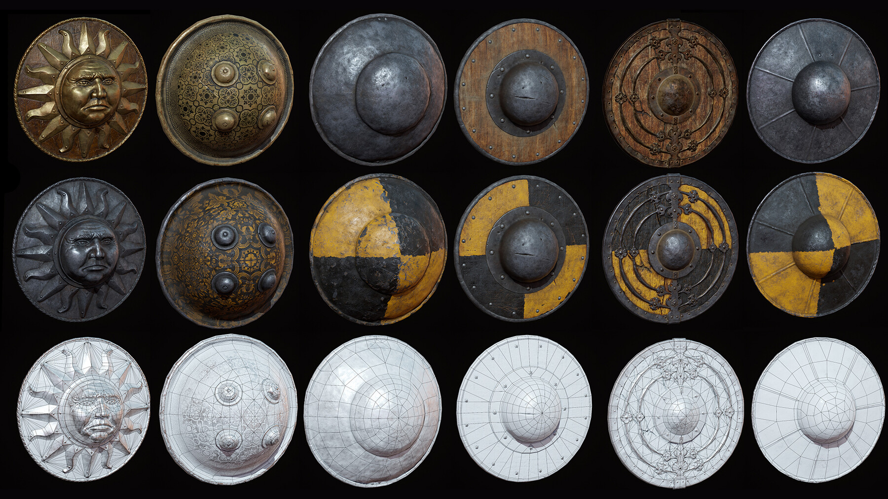 ArtStation - Buckler Shields | Game Assets