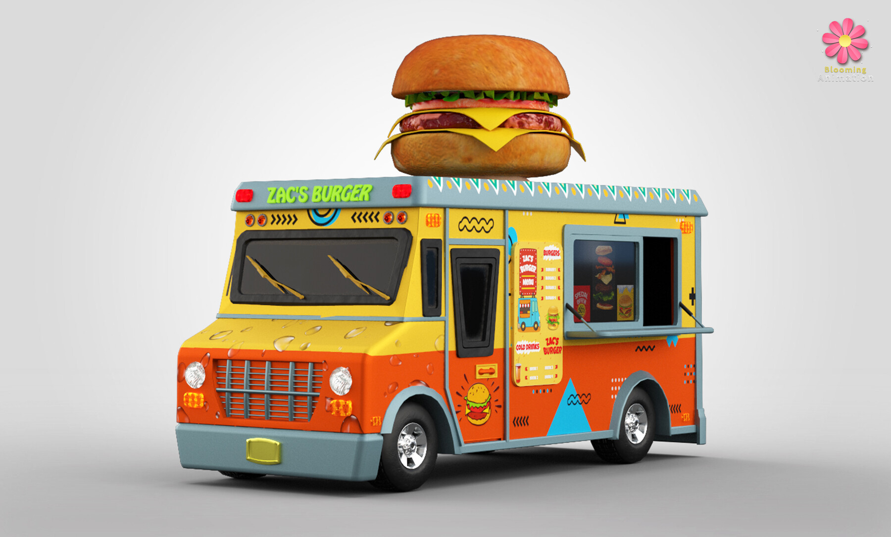ArtStation - Low Poly Burger Truck For Ar,Vr and Games | Game Assets