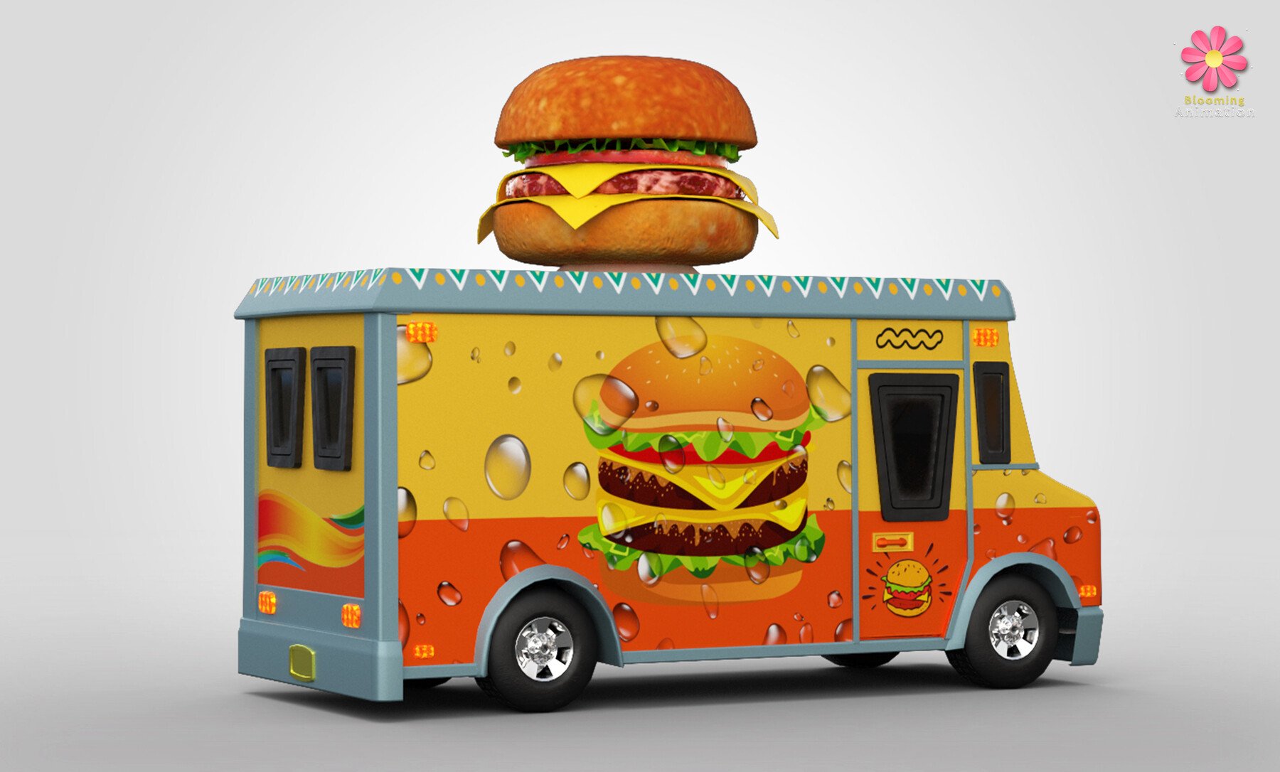 ArtStation - Low Poly Burger Truck For Ar,Vr and Games | Game Assets
