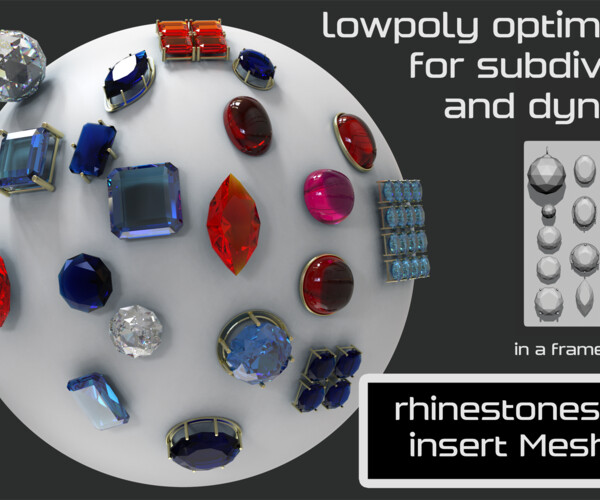 ArtStation - Jewelry set of rhinestones | Brushes