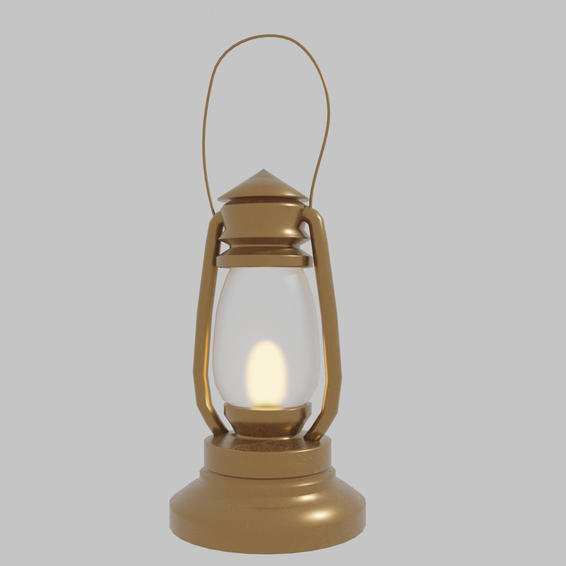 ArtStation - Old Gold Lamp - Asset for games | Game Assets