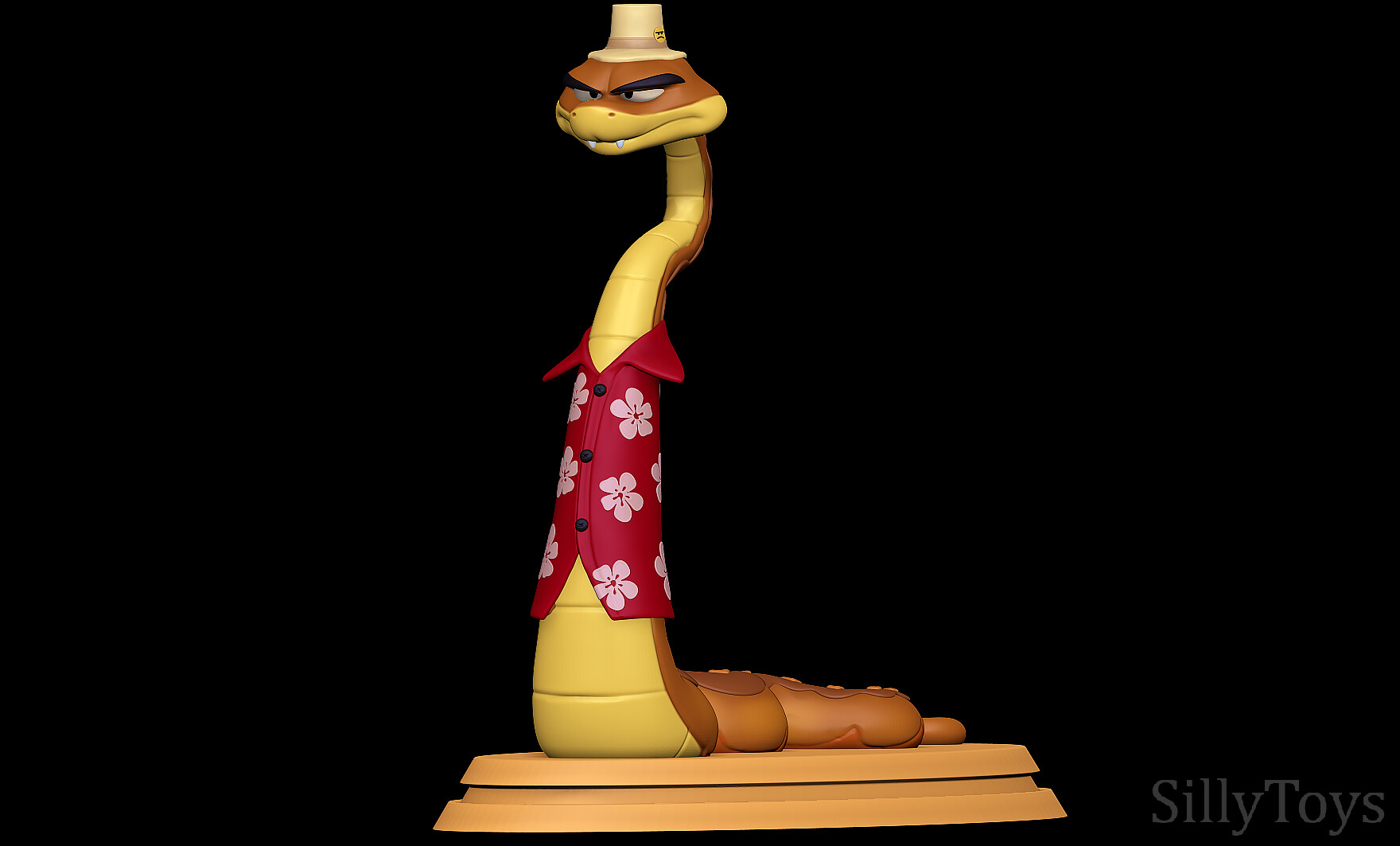 SillyToys - Mr. Hubert Snake - The Bad Guys 3D print model