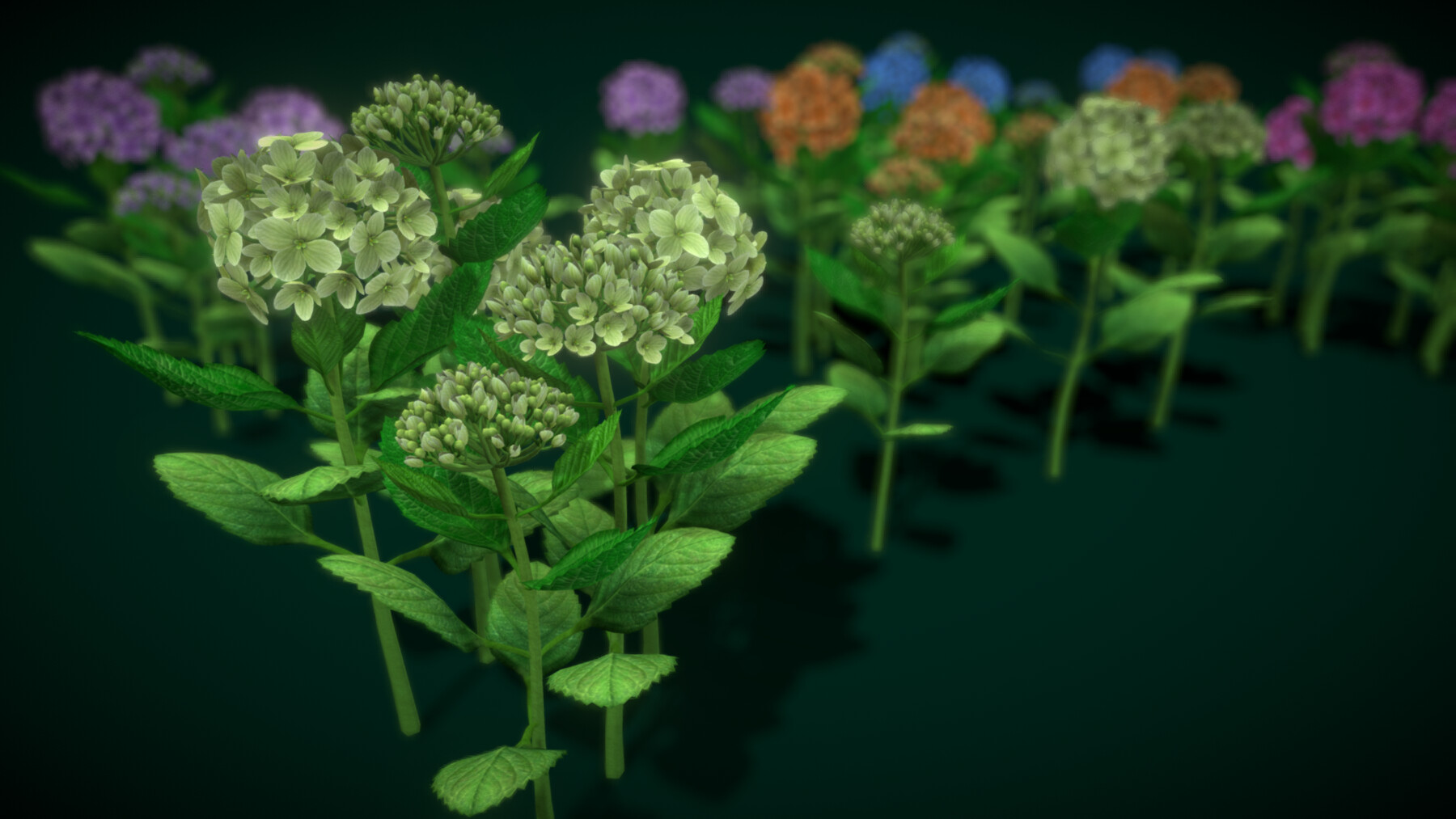 ArtStation - Flower Hydrange | Game Assets
