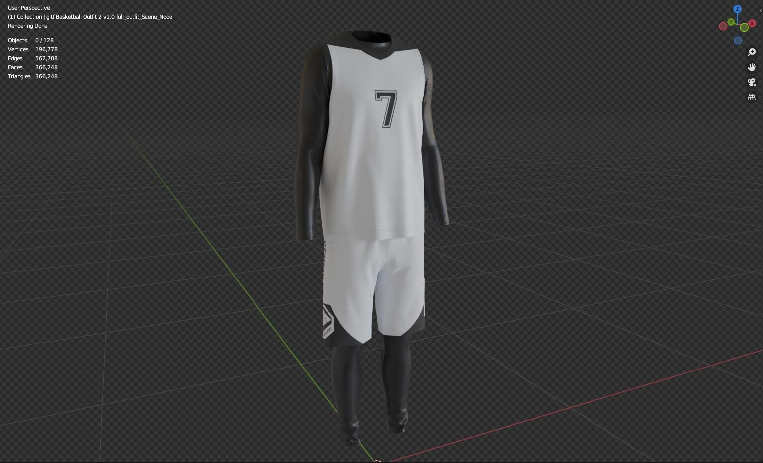 ArtStation - Basketball Outfit 2, Marvelous Designer, Clo +obj, fbx ...