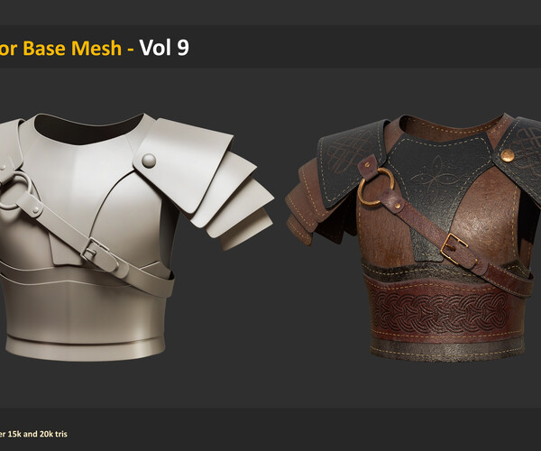 ArtStation - 30 Armor Base Mesh - Vol 9 | Resources