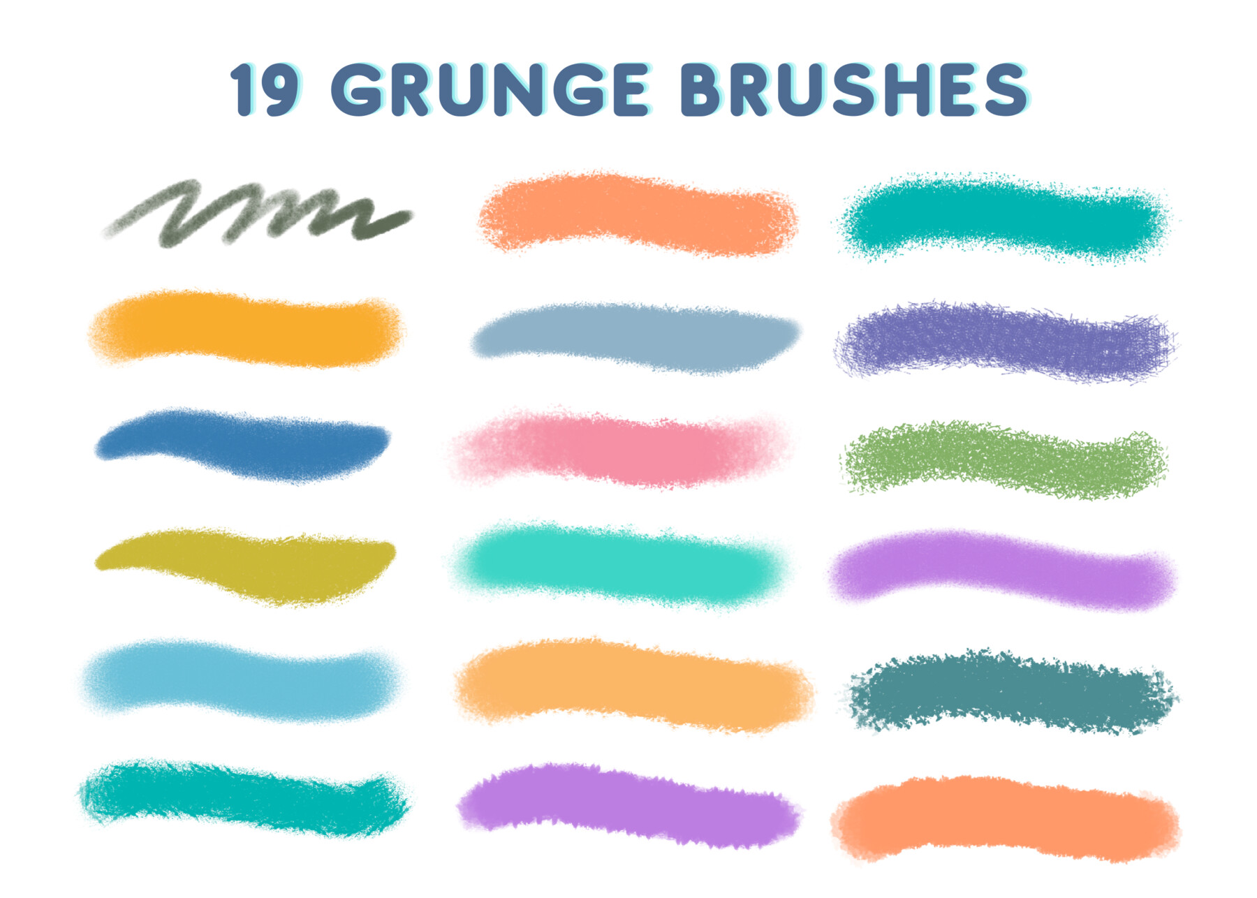 ArtStation - Procreate grunge brushes | Procreate grunge illustration ...
