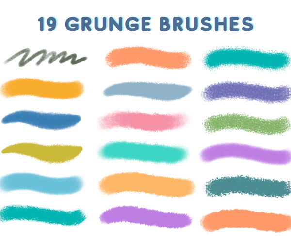 ArtStation - Procreate grunge brushes | Procreate grunge illustration ...