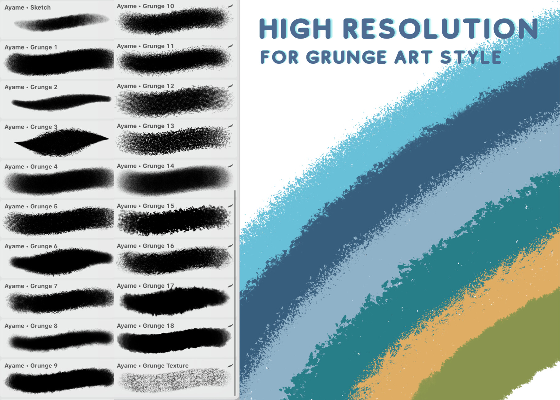 ArtStation - Procreate grunge brushes | Procreate grunge illustration ...