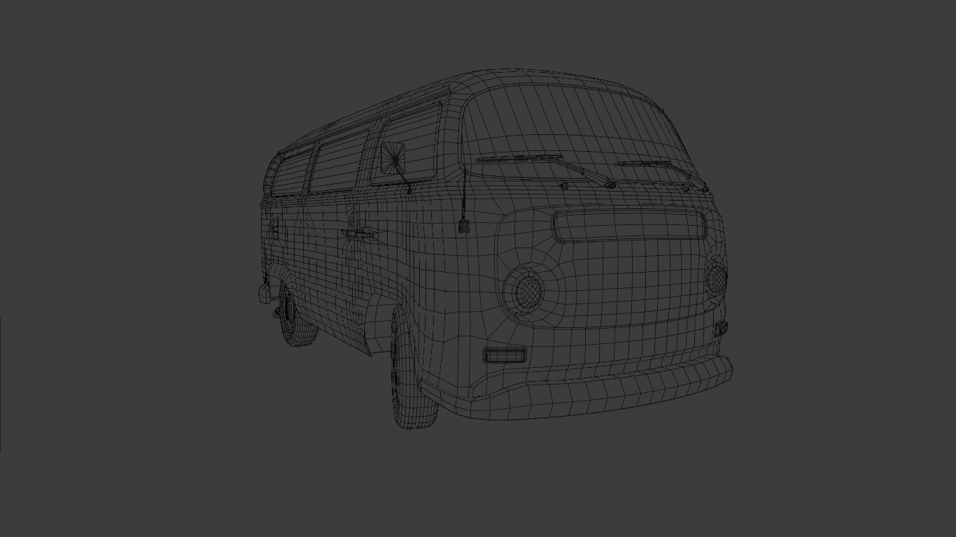 ArtStation - BUS 3D MODEL GAME READY | Game Assets