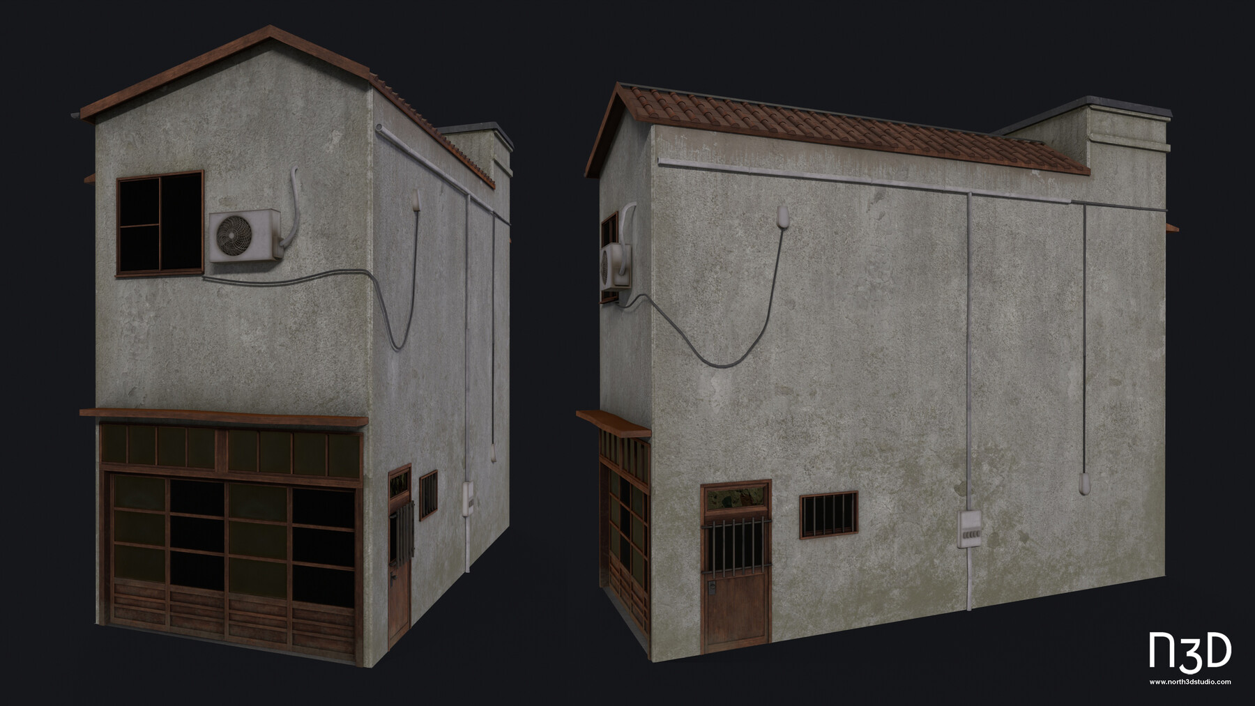 ArtStation - Japanese Game Ready Building v.4 | Game Assets