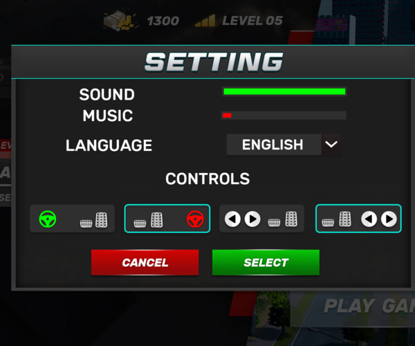 ArtStation - CAR RACING GAME UI TEMPLATE | Game Assets