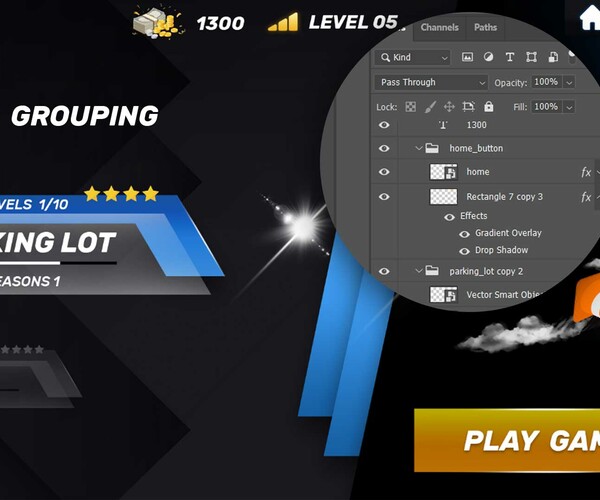 ArtStation - CAR RACING GAME UI TEMPLATE | Game Assets