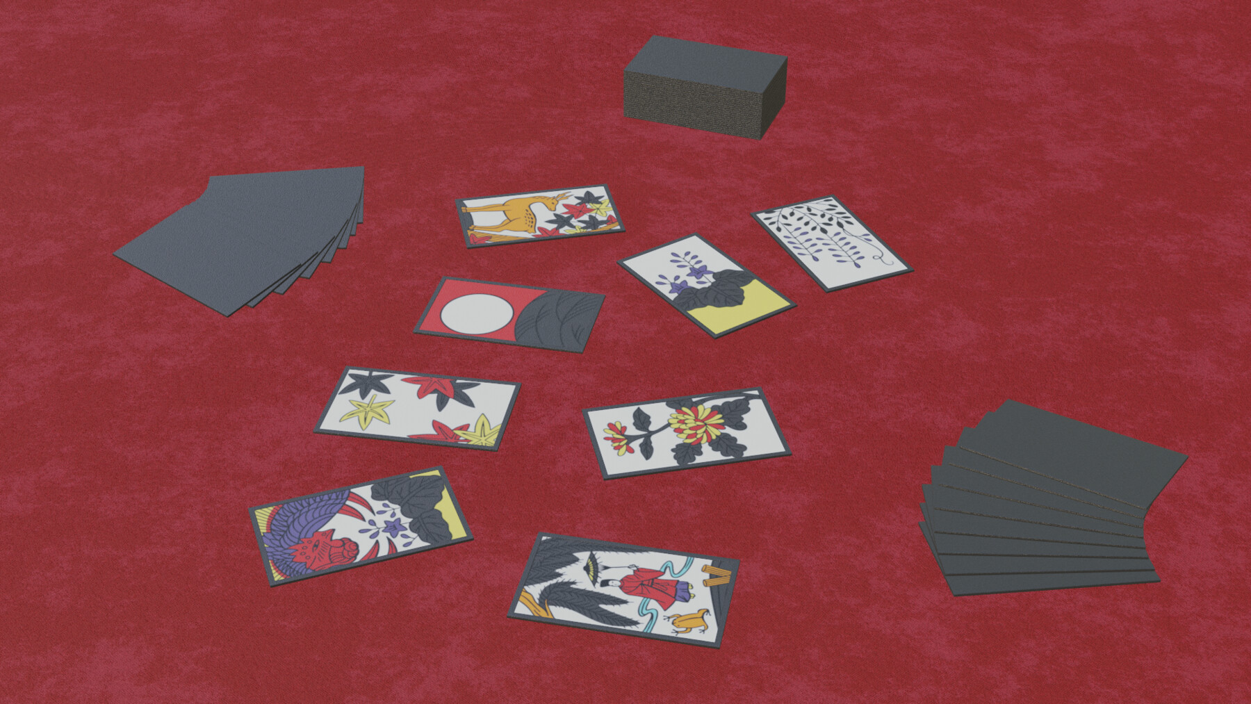 ArtStation - Hanafuda - Flower Cards | Resources