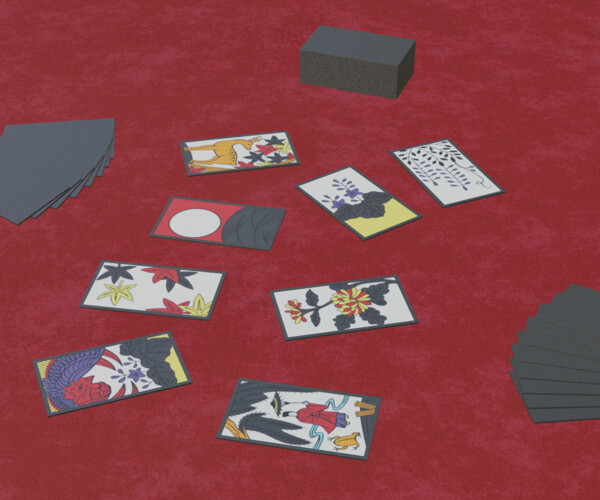 ArtStation - Hanafuda - Flower Cards | Resources