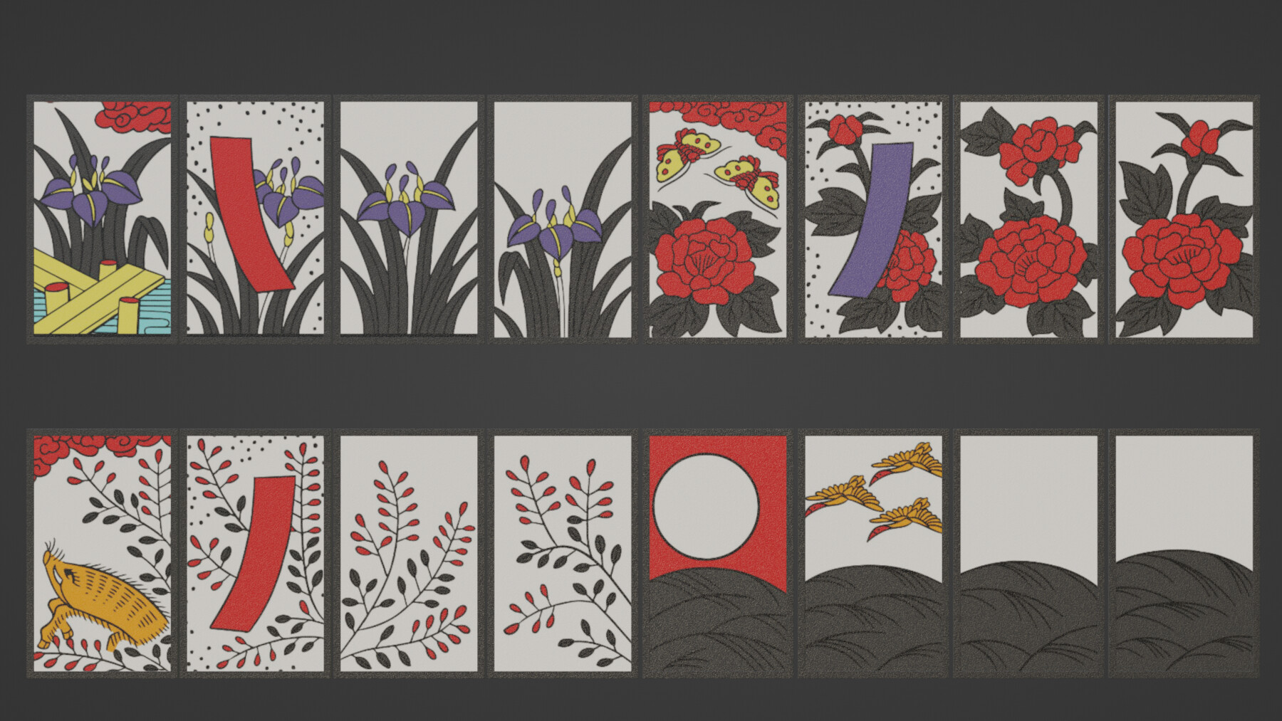 ArtStation - Hanafuda - Flower Cards | Resources
