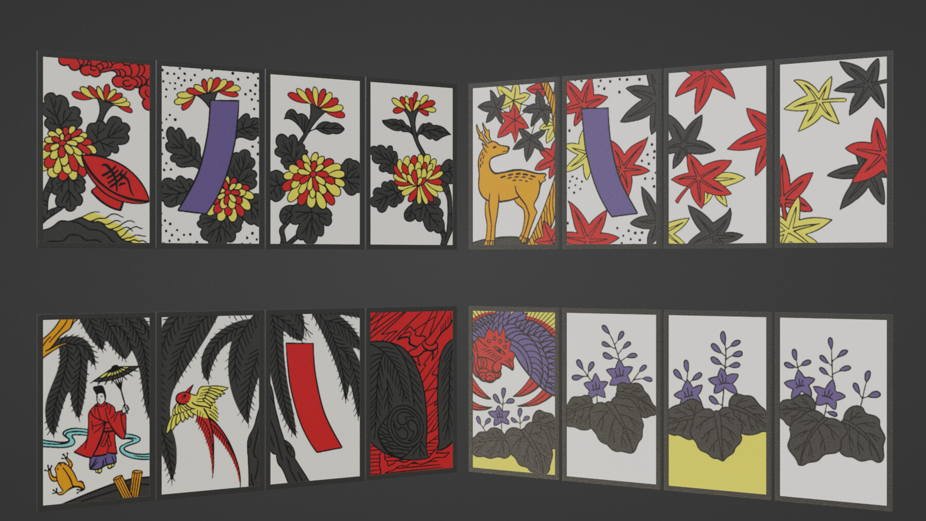 ArtStation - Hanafuda - Flower Cards | Resources