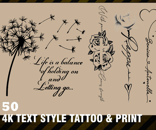 ArtStation - 50 4K TEXT STYLE TATTOO AND PRINT ARTS - VOL22 | Brushes
