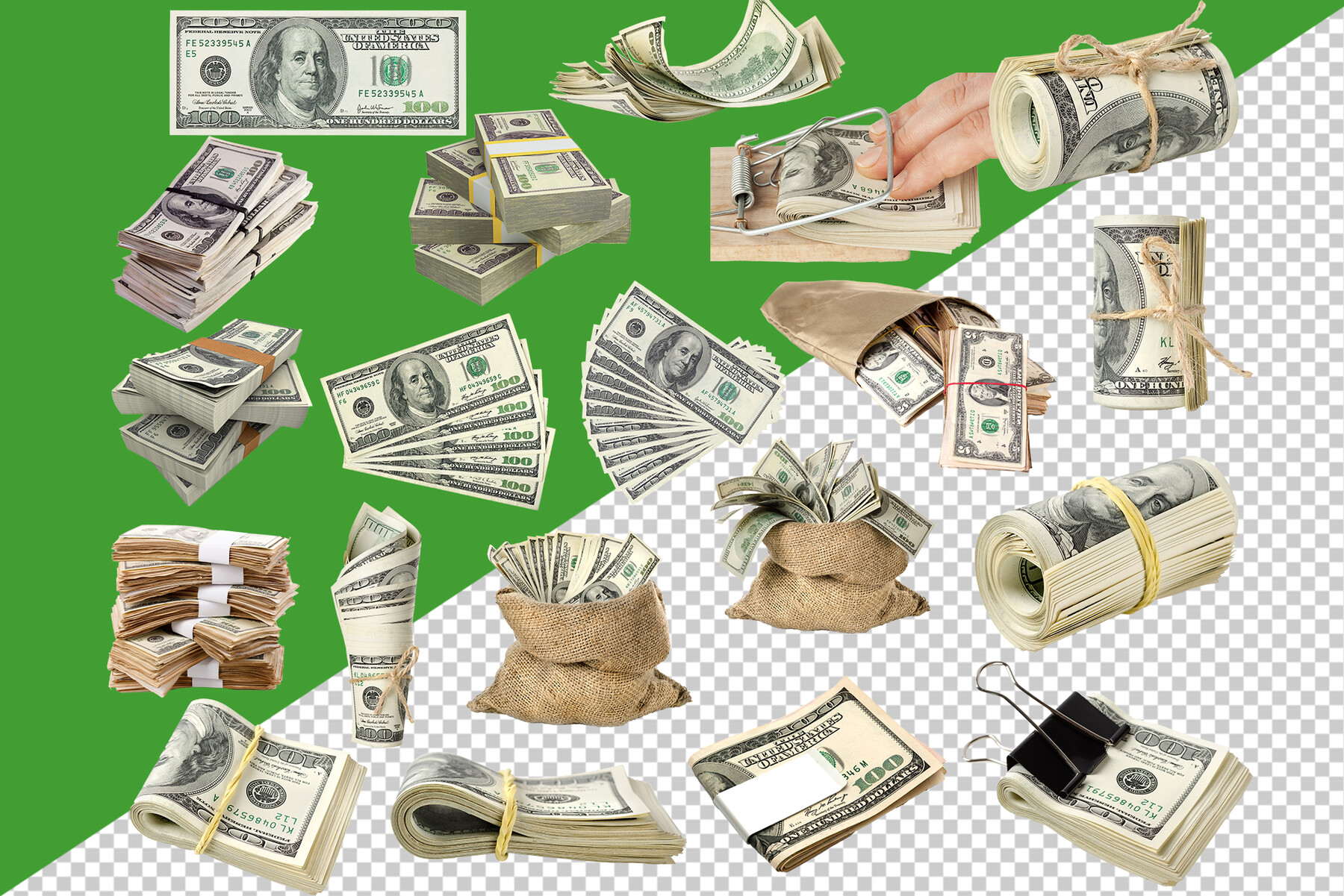 ArtStation - 50 Money Overlays PNG, Photoshop Overlays, Cash Overlays ...