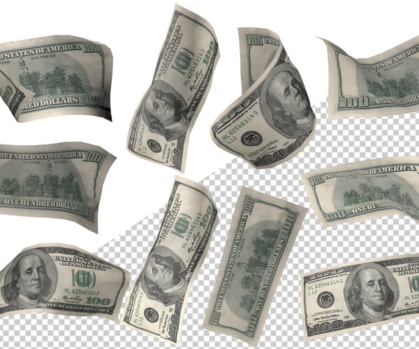 ArtStation - 50 Money Overlays PNG, Photoshop Overlays, Cash Overlays ...