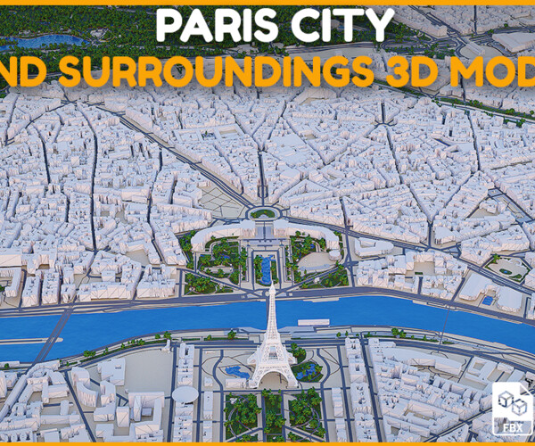 ArtStation - Paris City and Surroundings 3D model | Resources