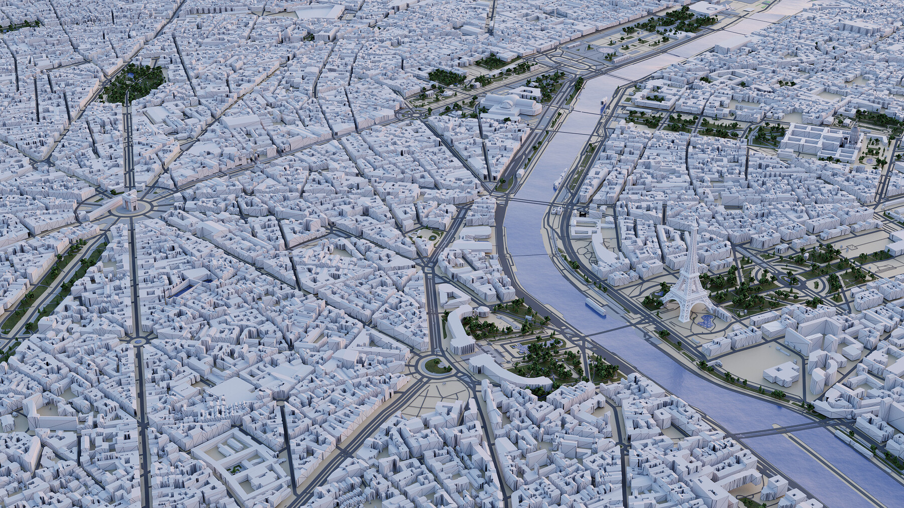 ArtStation - Paris City and Surroundings 3D model | Resources