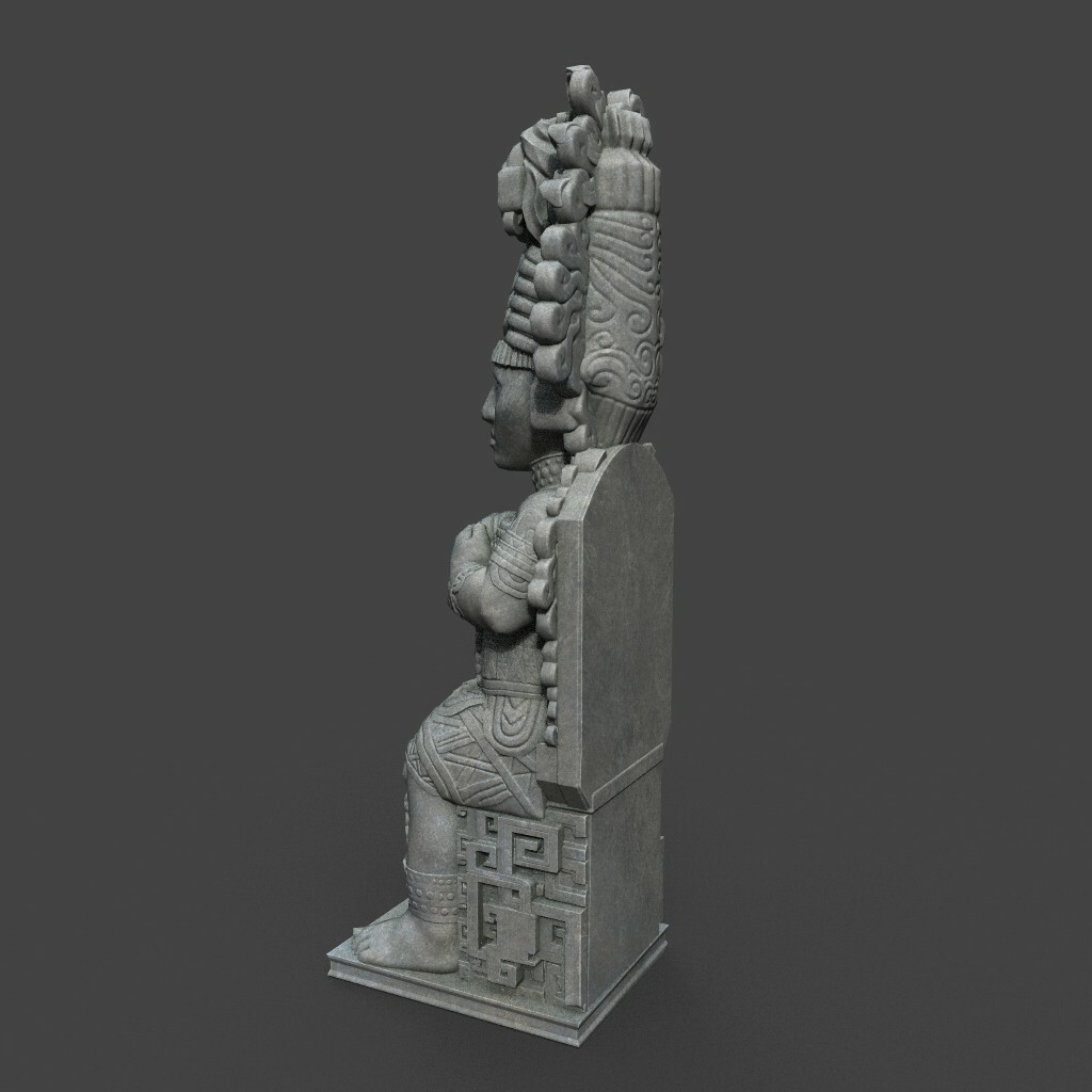 ArtStation - Mayan Inca Aztec Statue 220822 | Game Assets